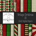 Vintage Christmas, Digital Scrapbook Paper, 12x12, Christmas Paper ...