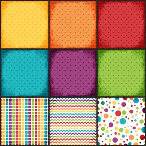 Rustic Rainbow Digital Scrapbook Paper. Scrapbooking Papers | Etsy