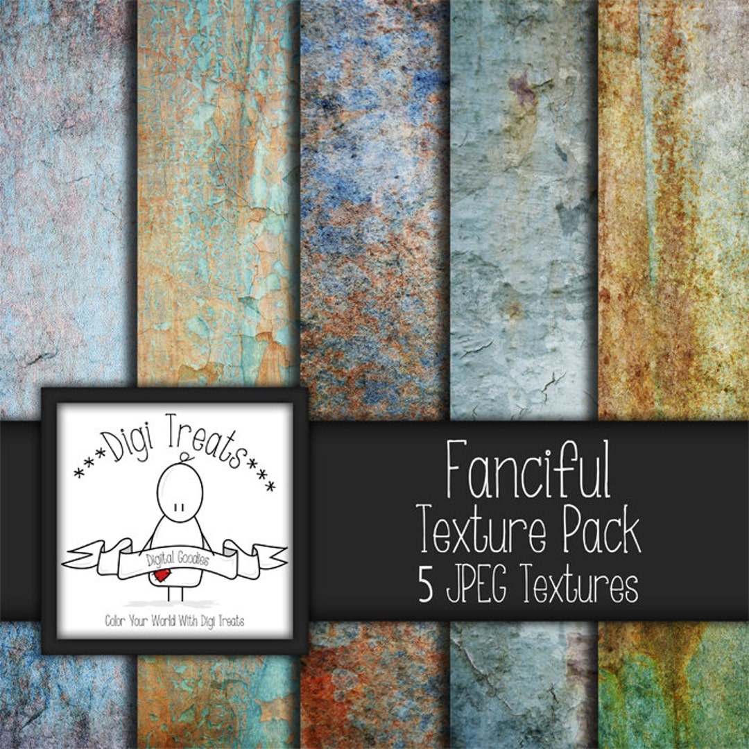 5 Digital Textures, Fanciful Textures, JPEG, Photography Textures ...