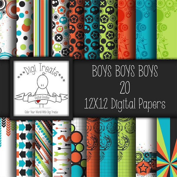 Digital Scrapbook Paper - Etsy