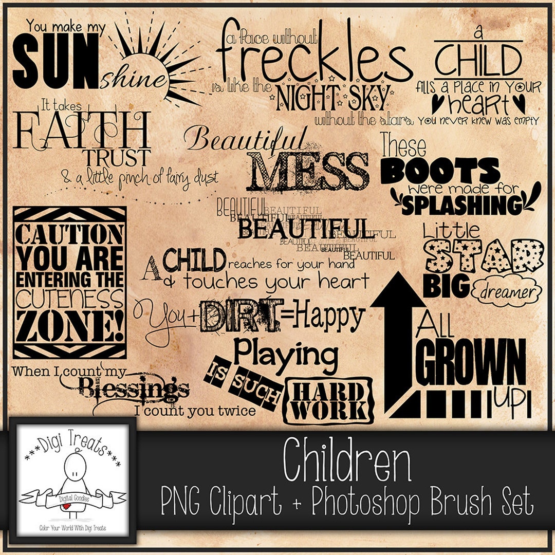 Children's Word Art, Children, Kids Quotes & Phrases, Scrapbooking ...