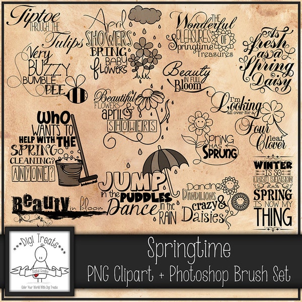 Spring Word Art - Etsy