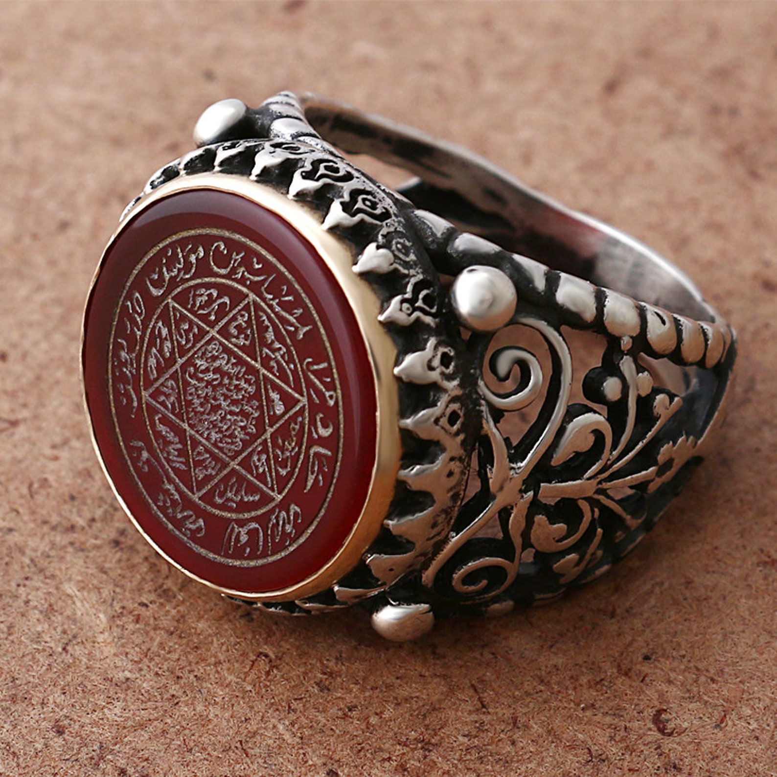 Seal of Solomon Ring | Solomons ring, Rings for men, Mens jewelry