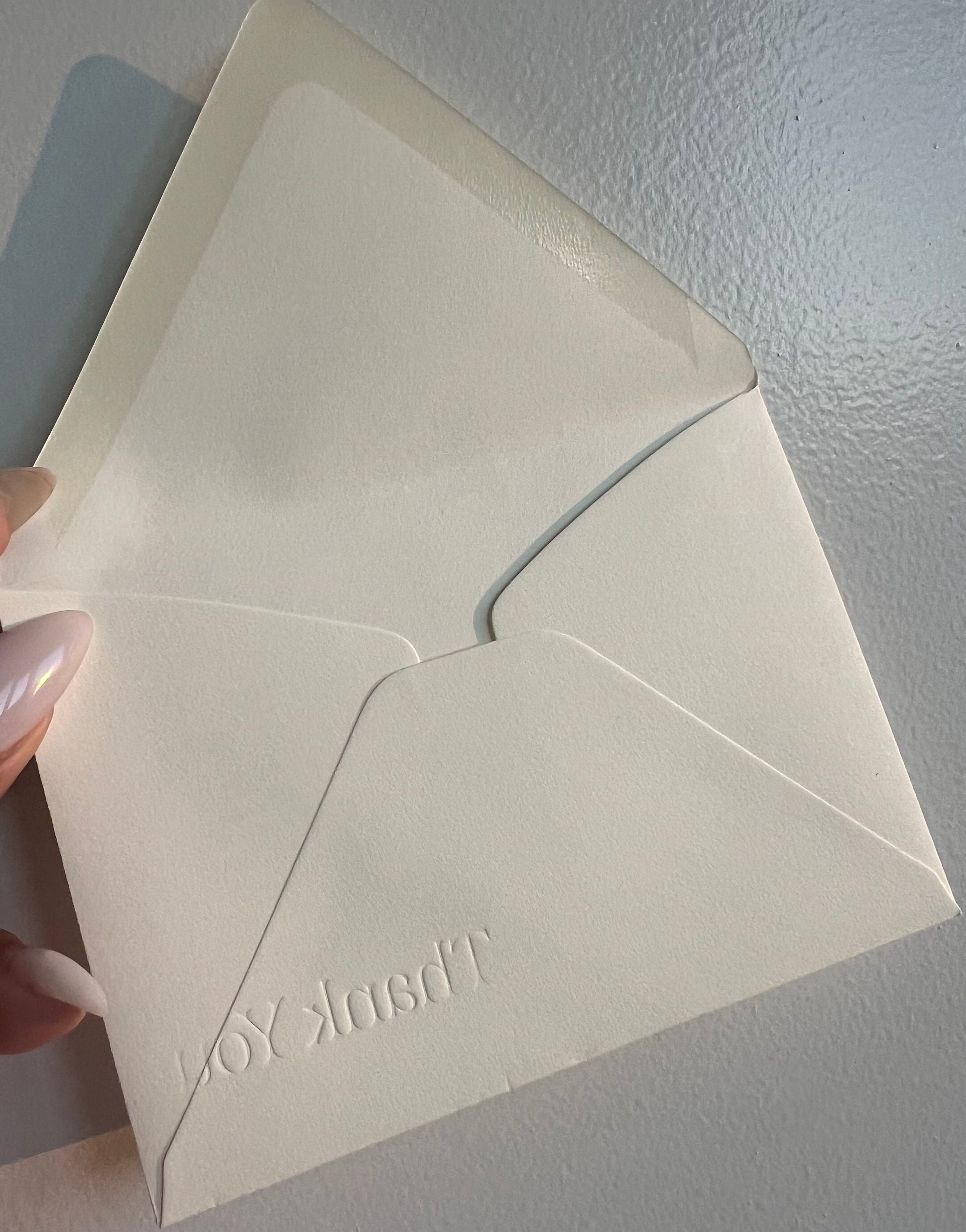 Minimalist Embossed Envelopes | A6 | Handmade | Set of 6 W/O Cards - Etsy