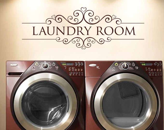 Laundry Room Vinyl Wall Decal - Etsy