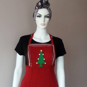 Women's Apron, Kitchen Apron With Crochet in Colours Around, Handmade ...