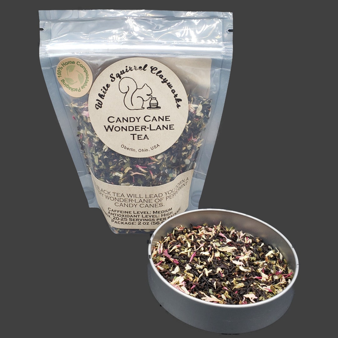 Candy Cane Wonder-lane Black Tea - Loose Leaf - 2 Oz Package - Etsy