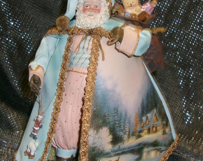 Thomas Kinkade's RARE 2003 Old World Santa Figurine, Thomas Kinkade ...