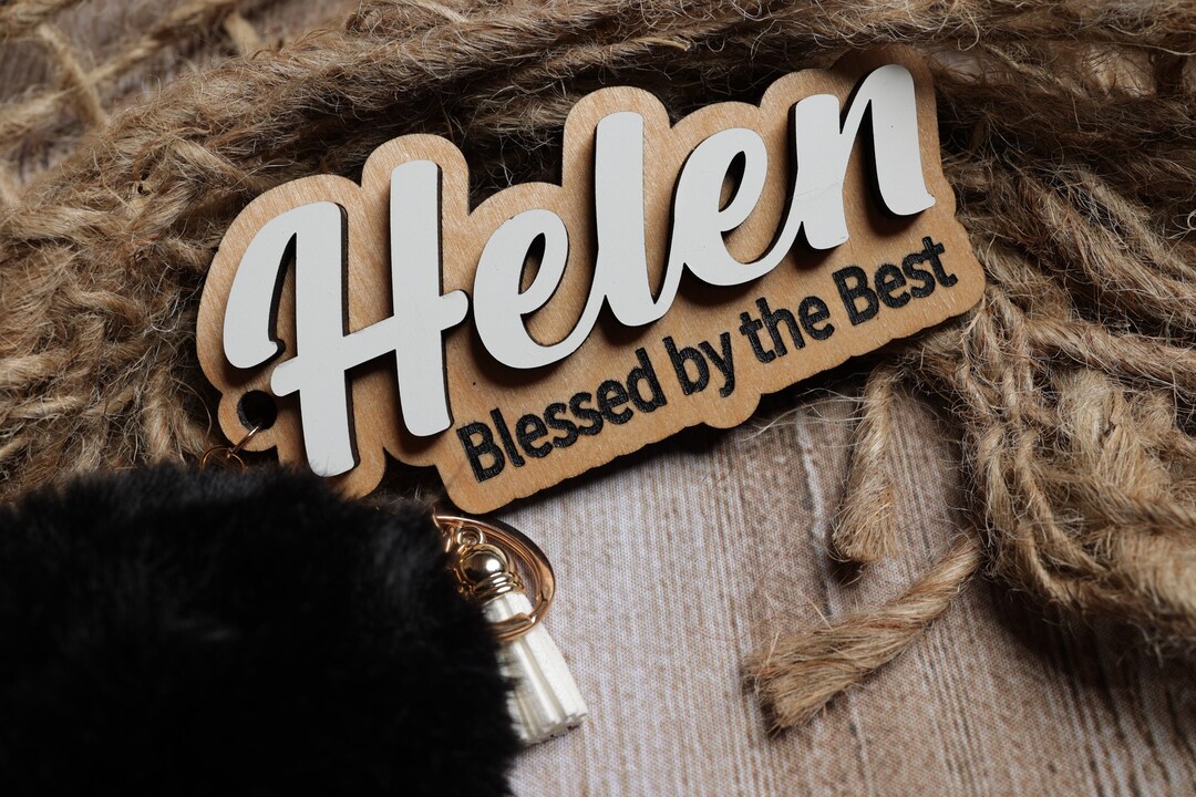 Custom Wood Name Keychain | Wood Keychain| Personalized Gift| Rustic ...