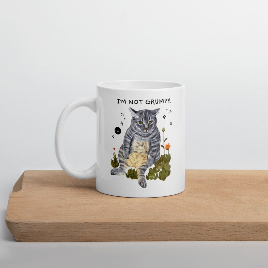 Grumpy Cat Mug, Cat Lover Gift, Funny Cat, Grumpy Cat, Cat Mug, Cat ...