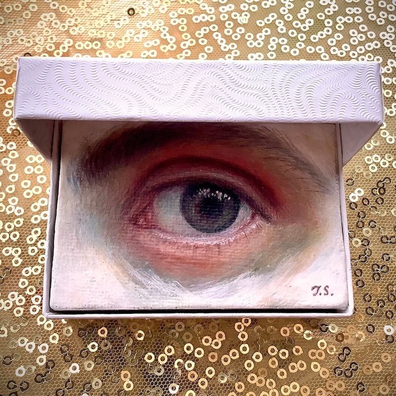Miniature Oil Painting Eye - Etsy