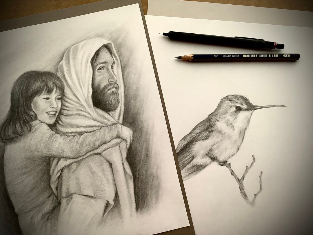 Pencil Portraits Custom Drawings Pencil Sketches Personalized Portrait ...