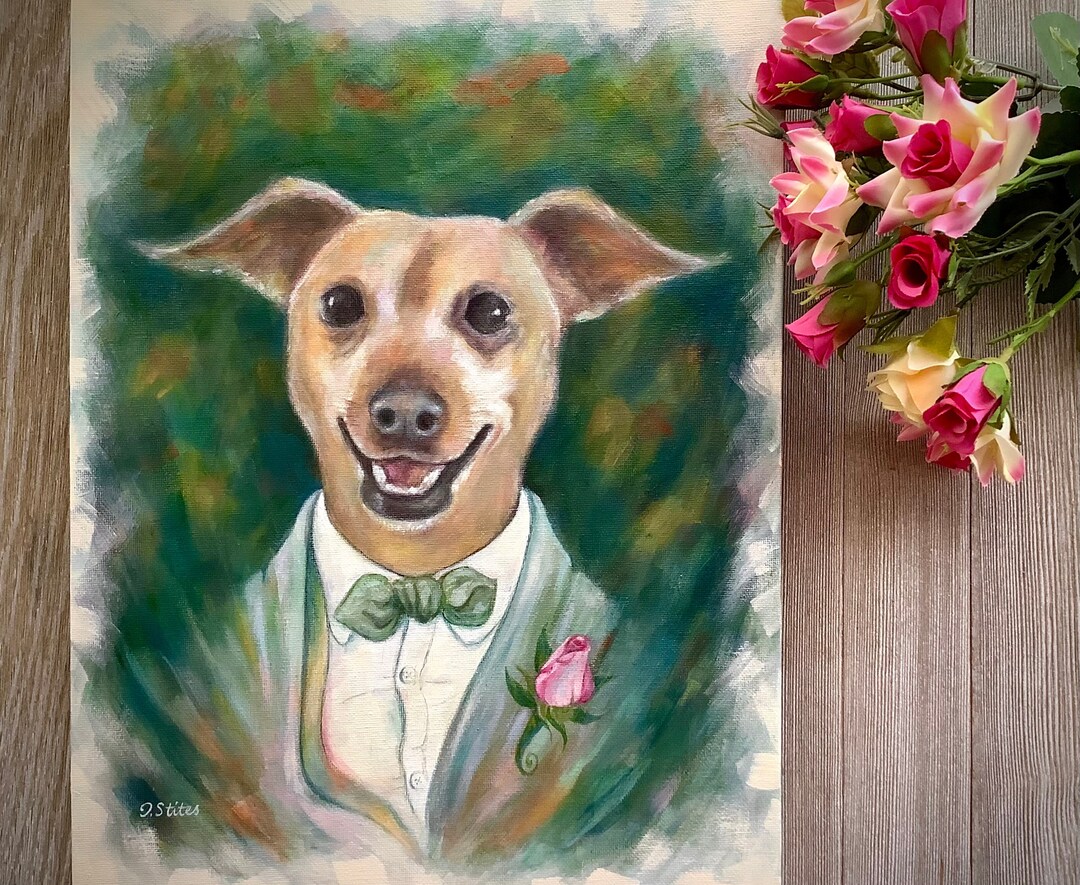 Custom Pet Portraits Pet Portraits Dog Portrait Dog in - Etsy