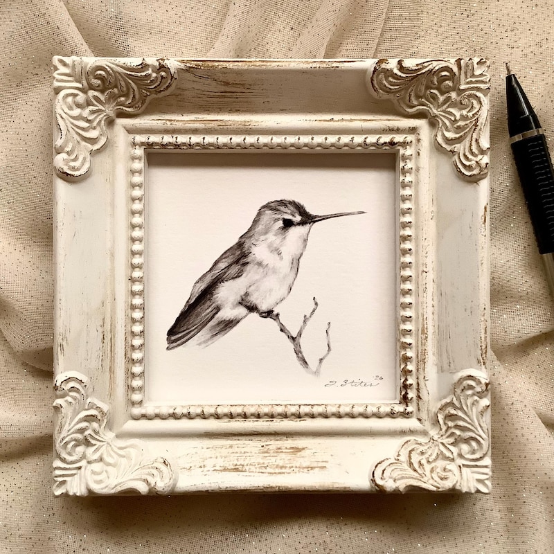 Signed Hummingbird - Etsy