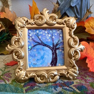 Tree of Stars, Original Star Tree Painting, Magical Tree Watercolor ...