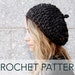 Crochet Pattern // Beret Parisienne French Chunky Slouchy Hat ...