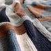 Knitting Pattern // Modular Log Cabin Knit Quilt Mid Century Modern ...
