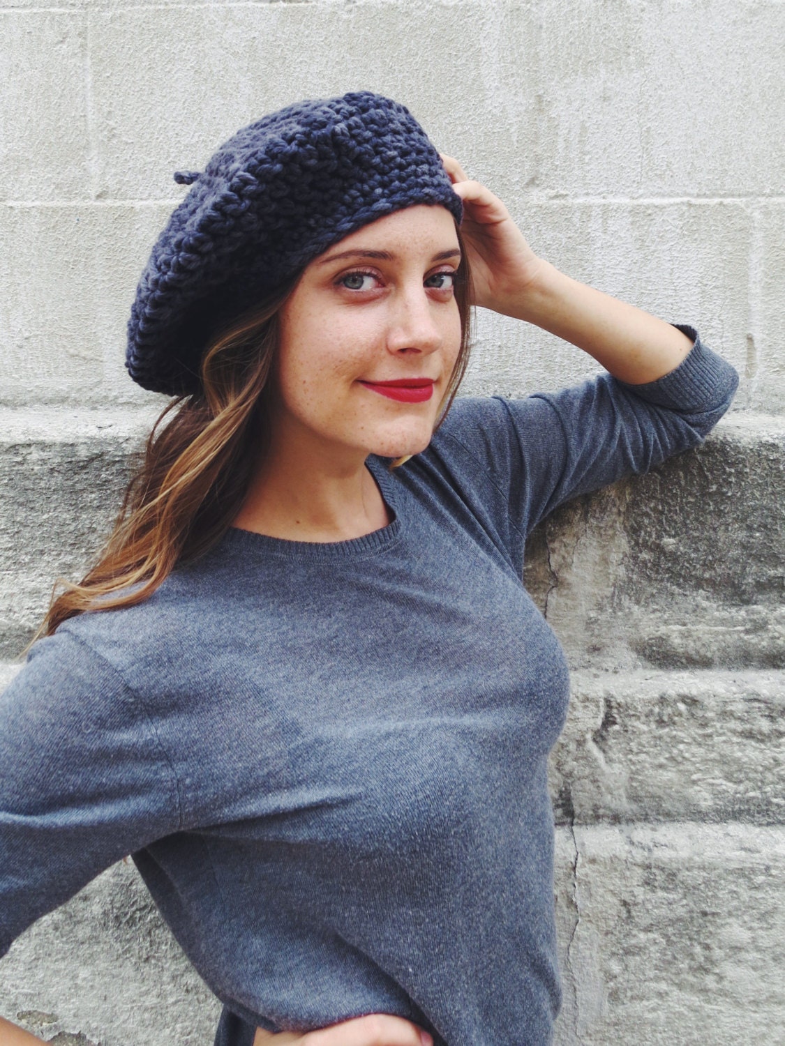 Crochet Pattern // Crochet Beret Parisienne French Hat // La Tour ...