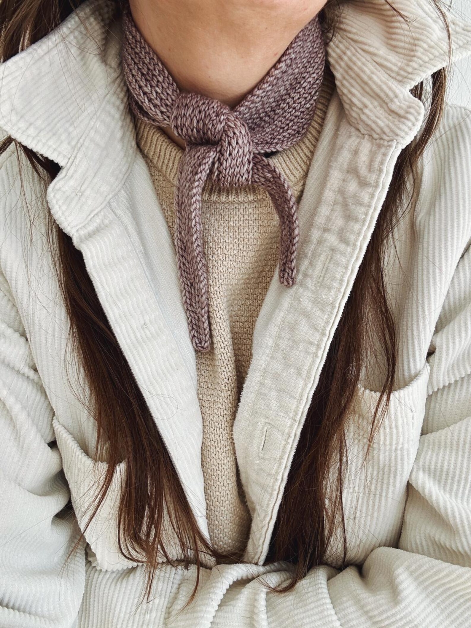Crochet Pattern // Mini Scarf Micro Necktie Bandana Neck Warmer Ascot ...