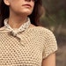 Knitting Pattern // Slouchy Summer Oversized Knit Tee Open Net Mesh ...