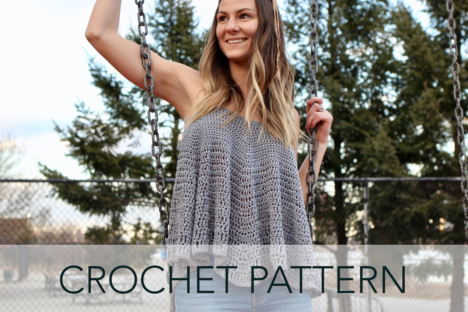 Crochet Pattern // Circle Swing Tank Summer Spring Boho Hippie 70s ...