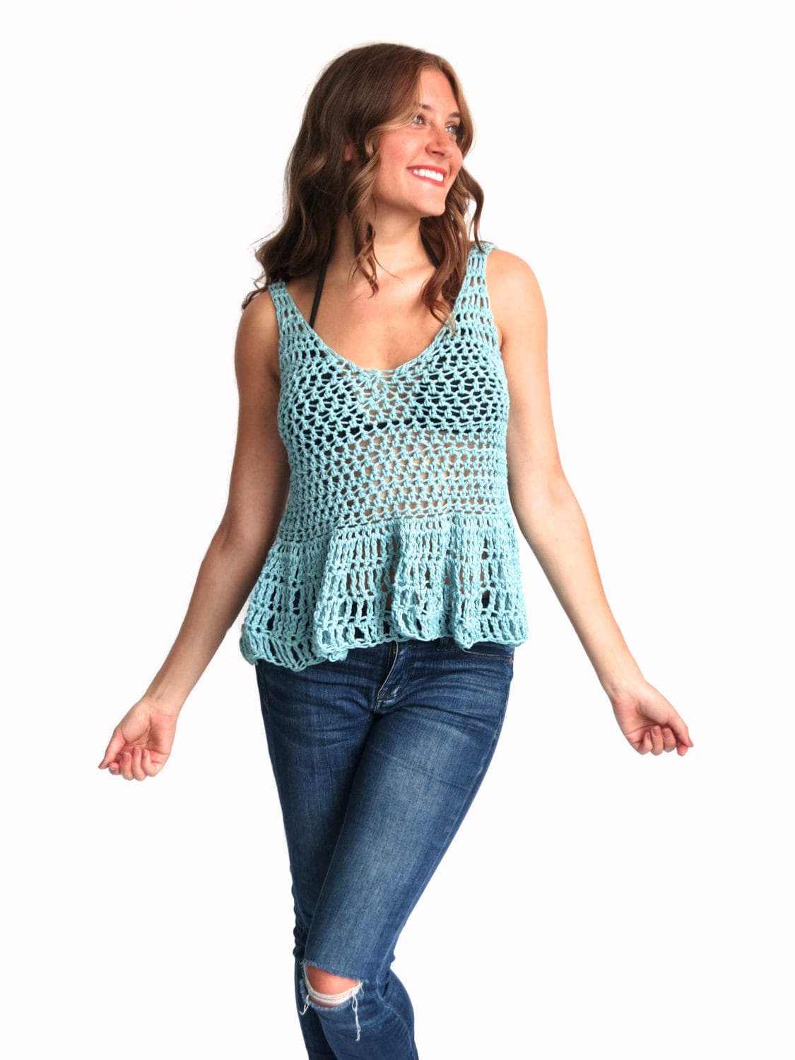 Crochet Pattern // Crochet Tank Top Festival Hippie Boho Babydoll ...