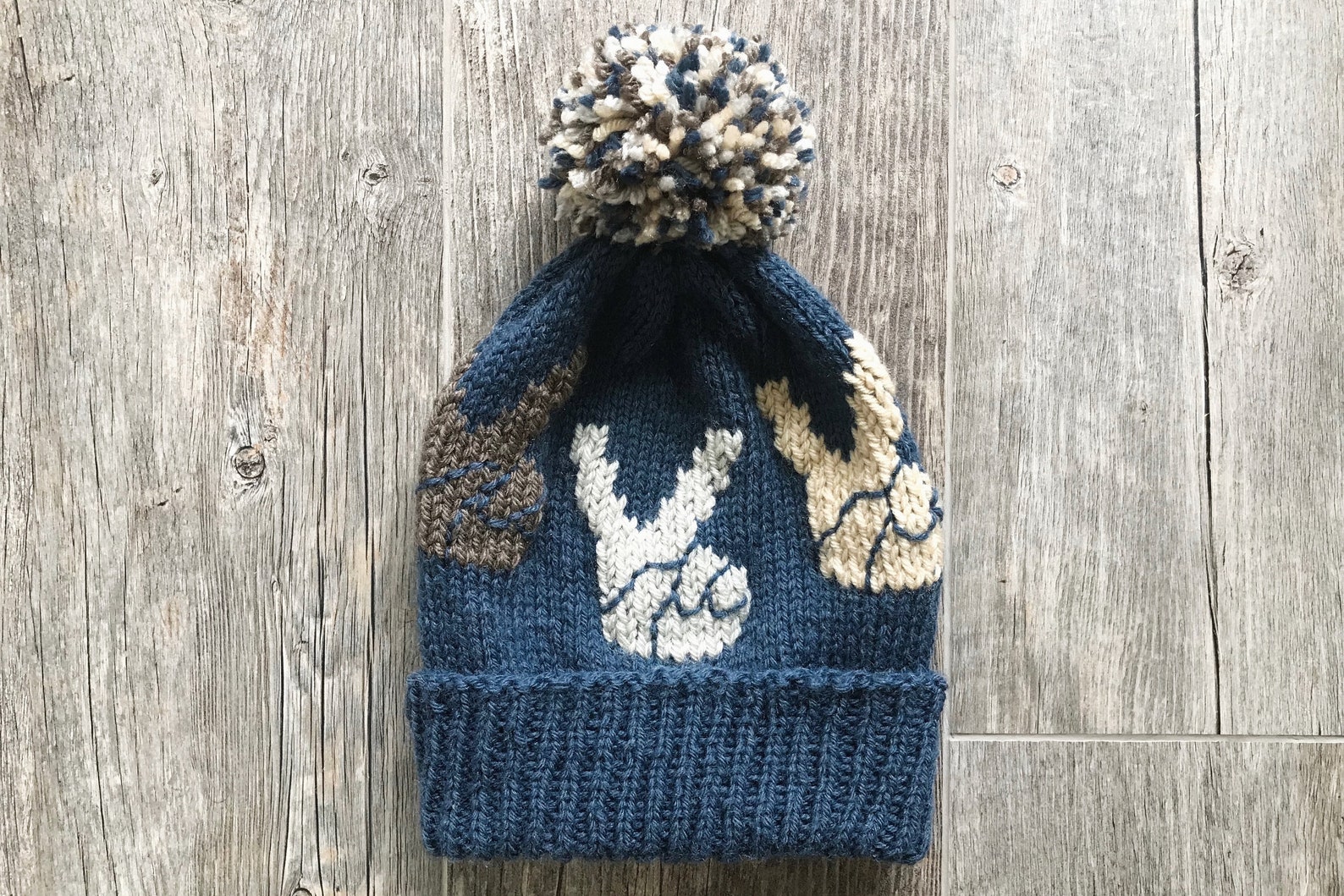 Knitting Pattern // Peace Sign Hands Beanie Toque Hat // Peace Hat ...