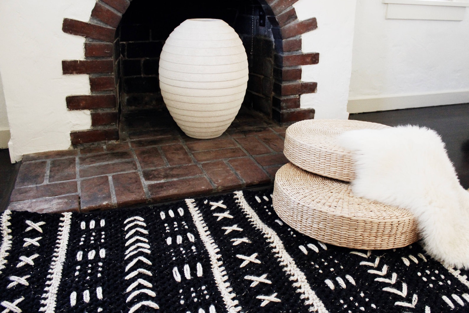 Crochet Pattern // African Mali Mudcloth Bogolanfini Modern Geometric ...