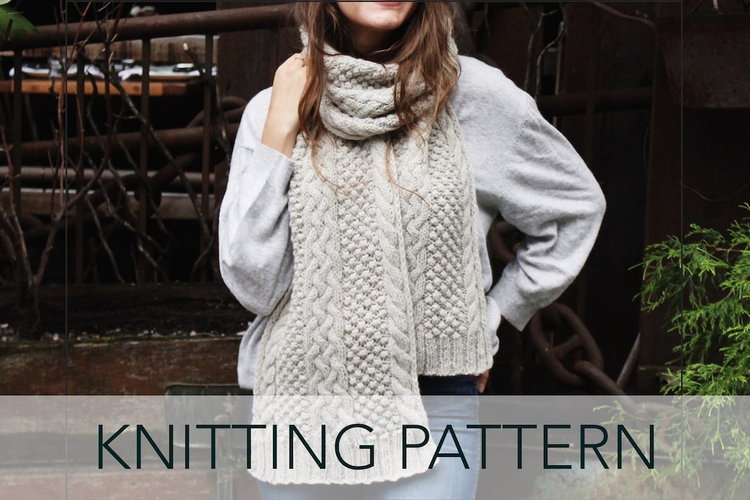 Knitting Pattern // Cable Knit Bramble Bobble Unisex Fisherman Celtic ...