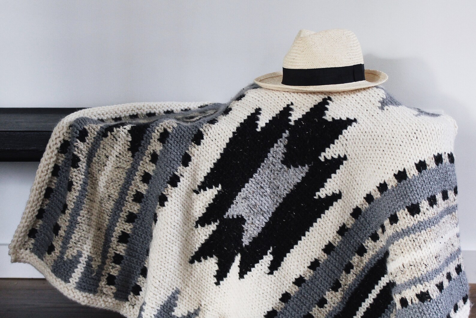 Knitting Pattern // Southwestern New Mexico Baby Blanket Throw - Etsy
