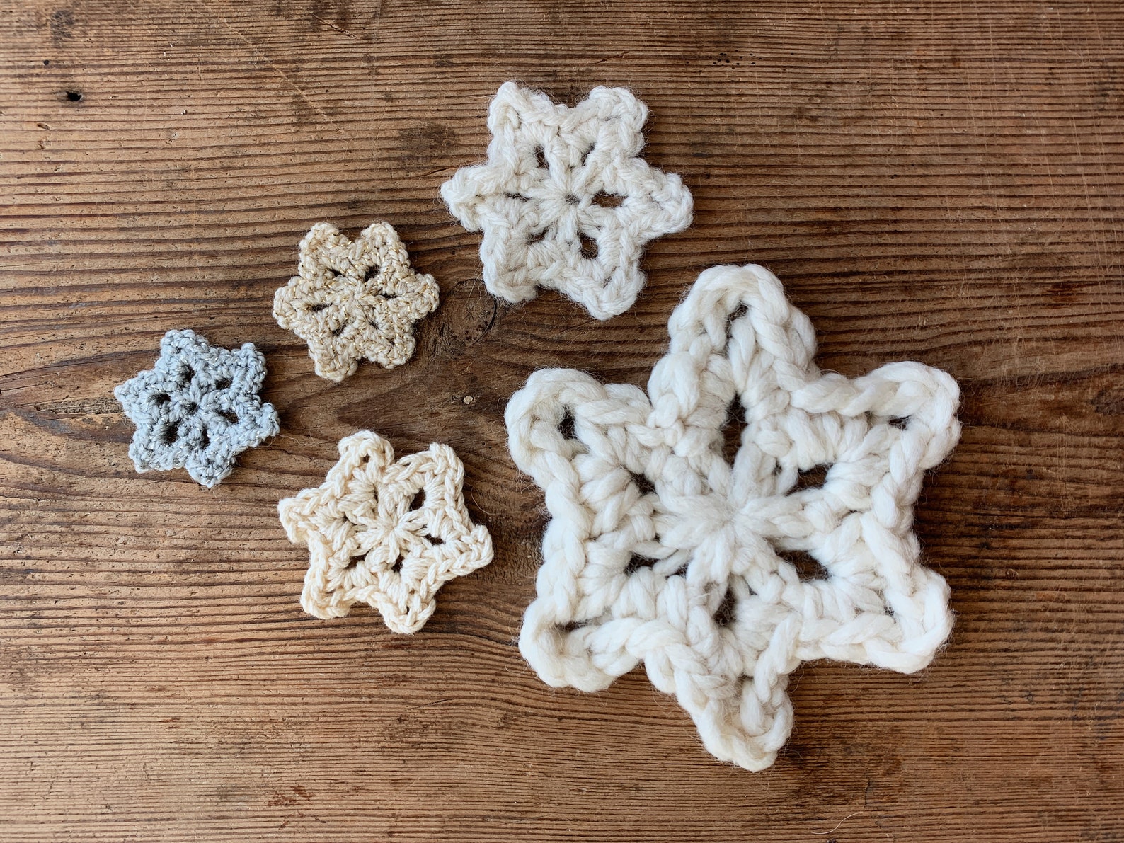 Crochet Pattern // Snowflakes Star Holiday Christmas Hanukkah | Etsy