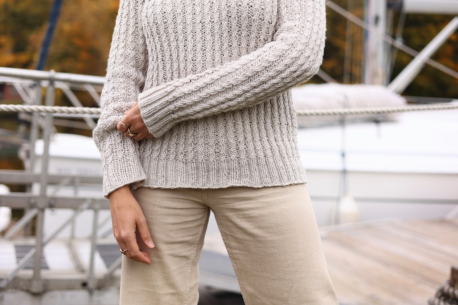 Knitting Pattern // Mock Cable Knit Fisherman Ribbed Top Down - Etsy