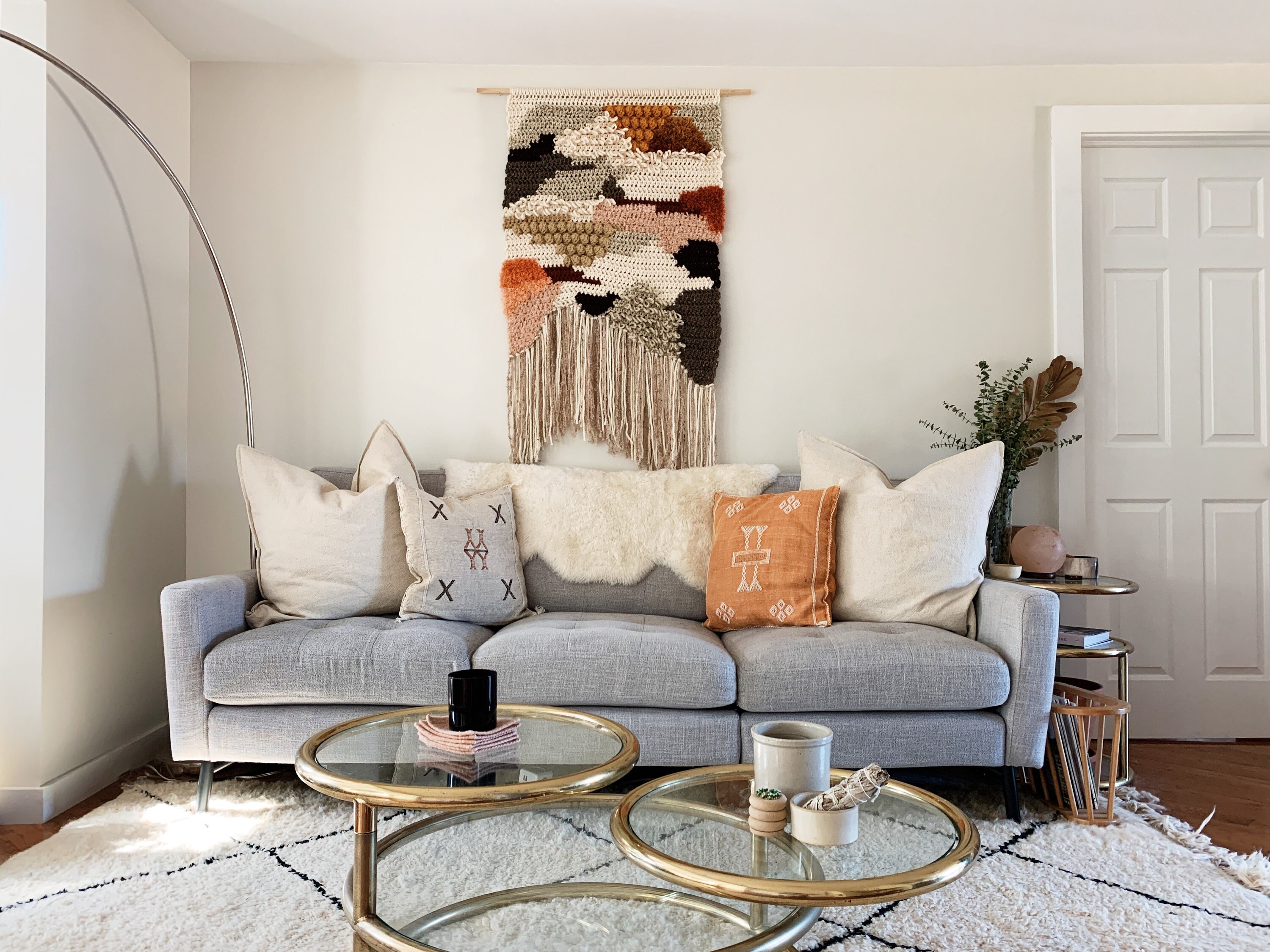 Crochet Pattern // Wall Hanging Bobbles Loops Texture Fringe - Etsy UK