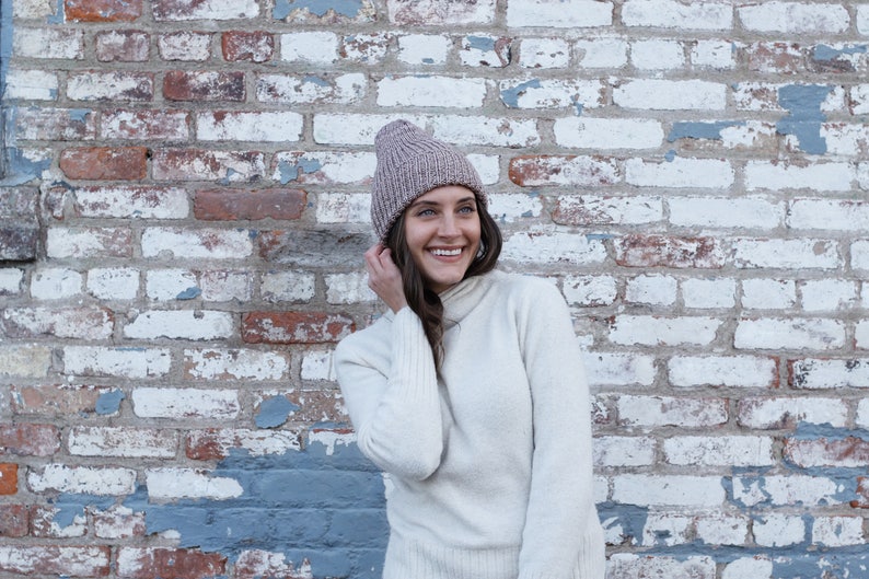 Knitting Pattern // Ribbed Beanie Toque Knit Winter Warm Hat - Etsy