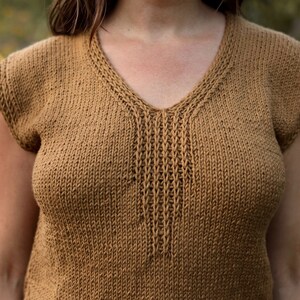 Knitting Pattern // Slinky Ribbed Tank Top Relaxed Summer Easy Knit Top ...