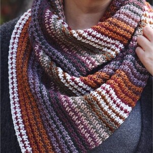 Crochet Pattern // Houndstooth Asymmetric Cowboy Kerchief Cowl Neck ...