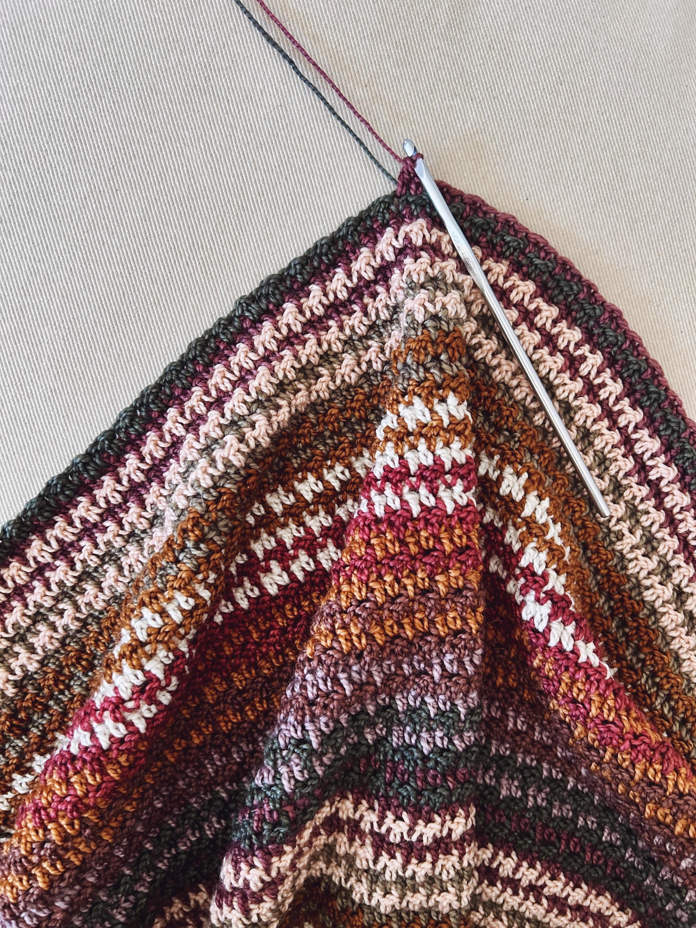 Crochet Pattern // Houndstooth Asymmetric Cowboy Kerchief Cowl Neck ...