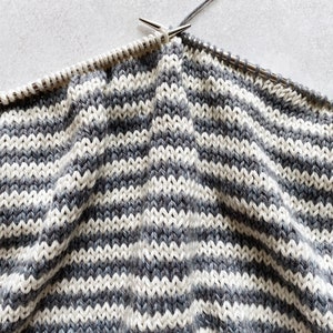Knitting Pattern // Striped Sailor Nautical Drop Sleeve Summer Crewneck ...