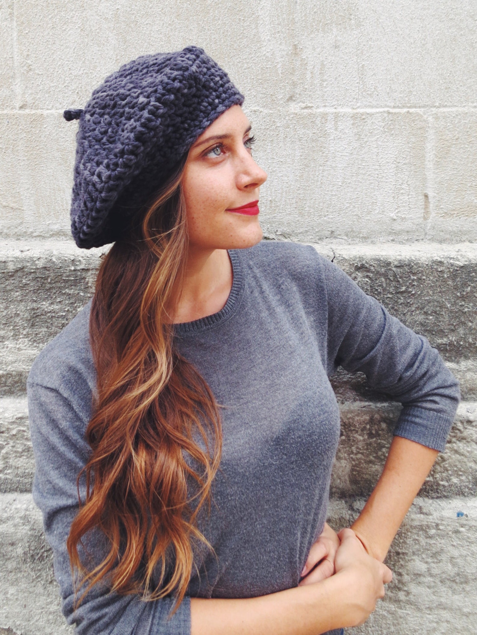 Crochet Pattern // Crochet Beret Parisienne French Hat // La Tour ...