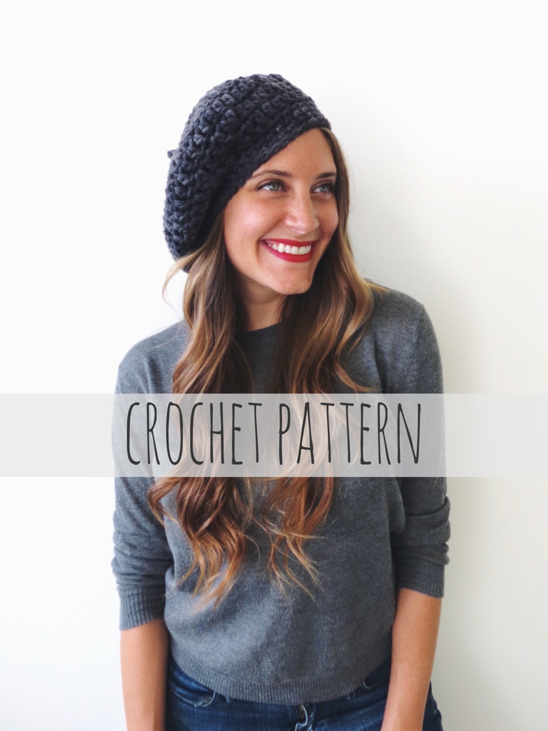 Crochet Pattern // Crochet Beret Parisienne French Hat // La Tour ...