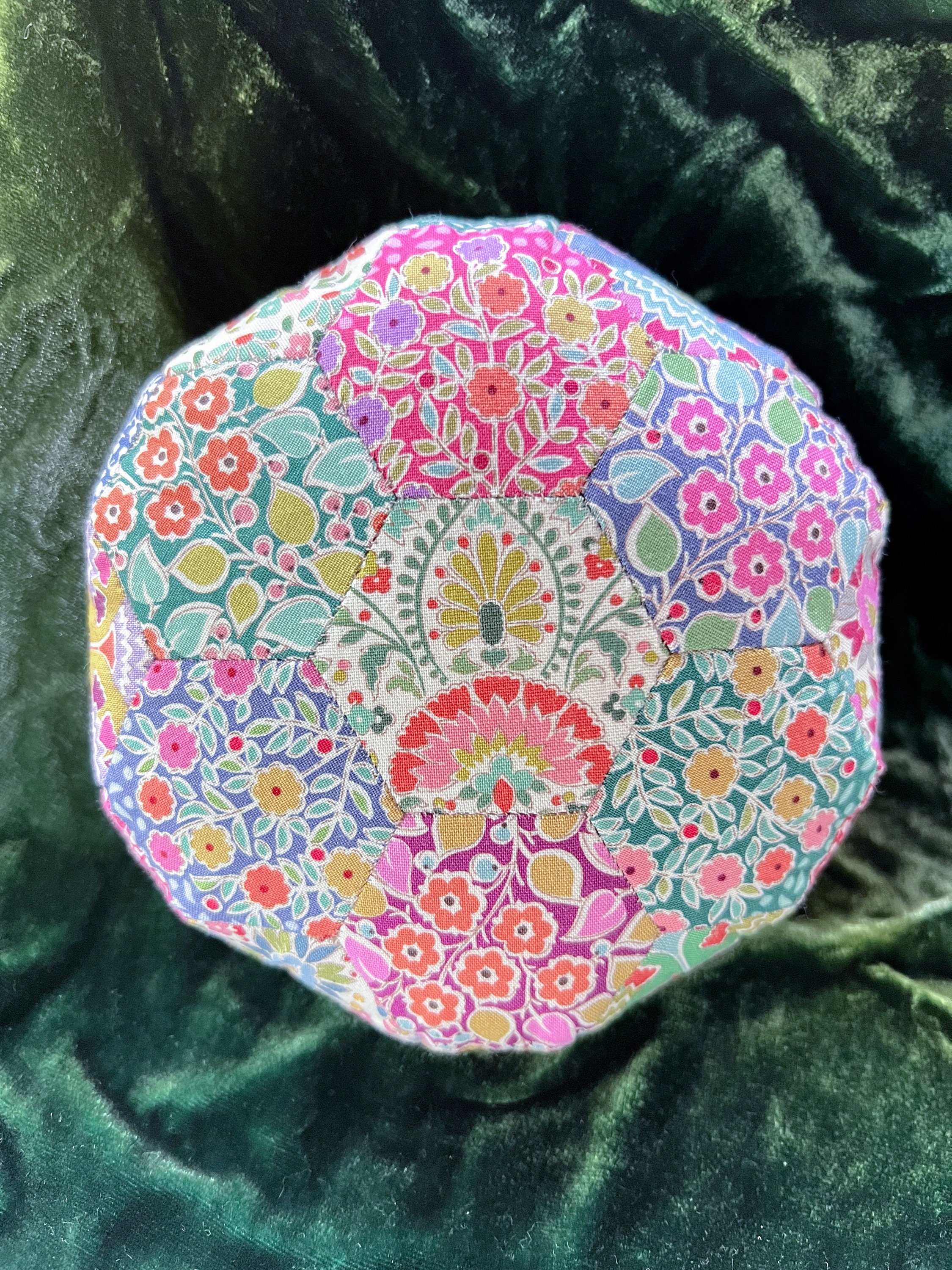 Pincushion Hexagon Flower PDF Pattern - Hexagons,easy, Hand Stitched ...