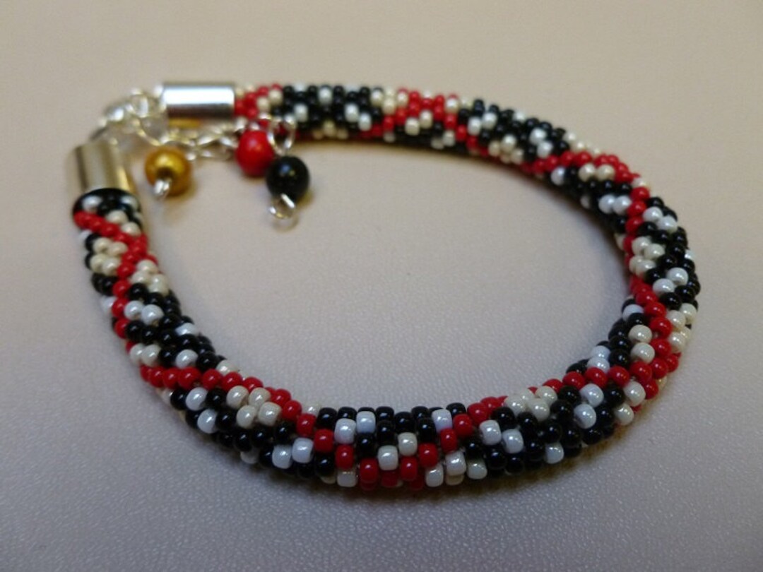 Checkered- Beads Bracelet - Etsy