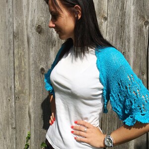 Blue Bridal Bolero Shrug Lace Shrug Wedding Bolero Jacket Women Bolero ...