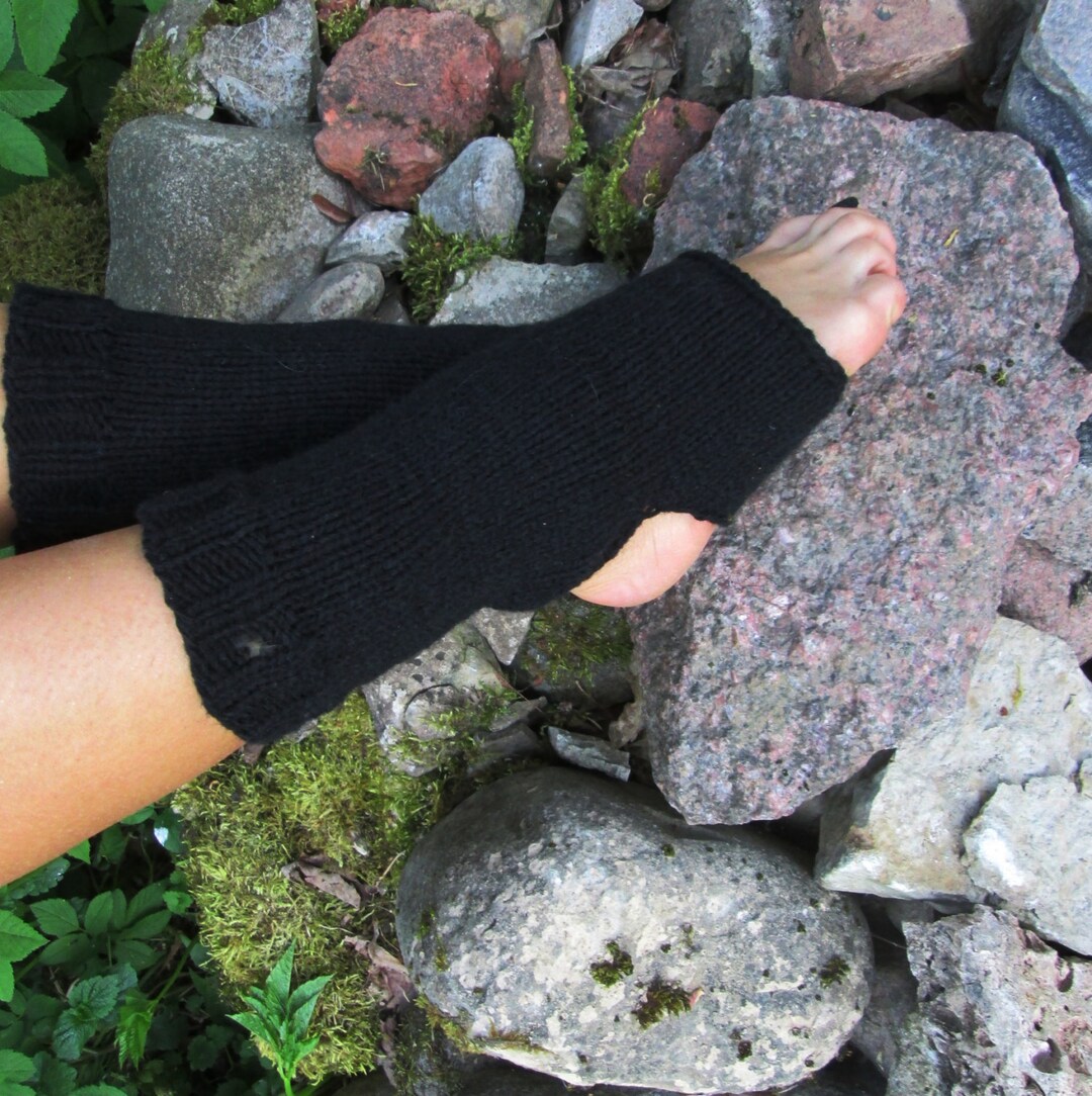 Black Socks, Knitted Yoga Socks, Pedicure Socks, Toeless Socks, Knitted ...