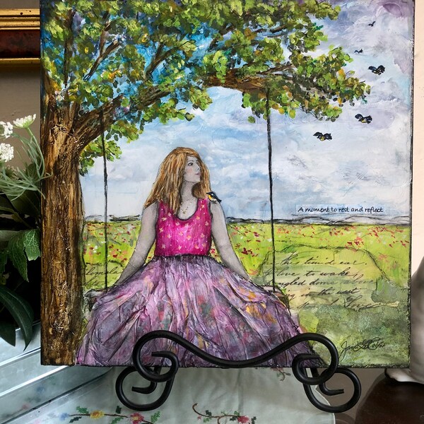 Tree Swing Painting - Etsy