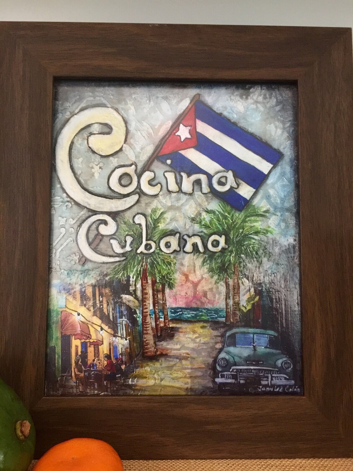 Cocina Cubana With Street Scene Printable Download of My Original Mixed ...