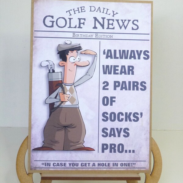 Handmade Golf Card - Etsy