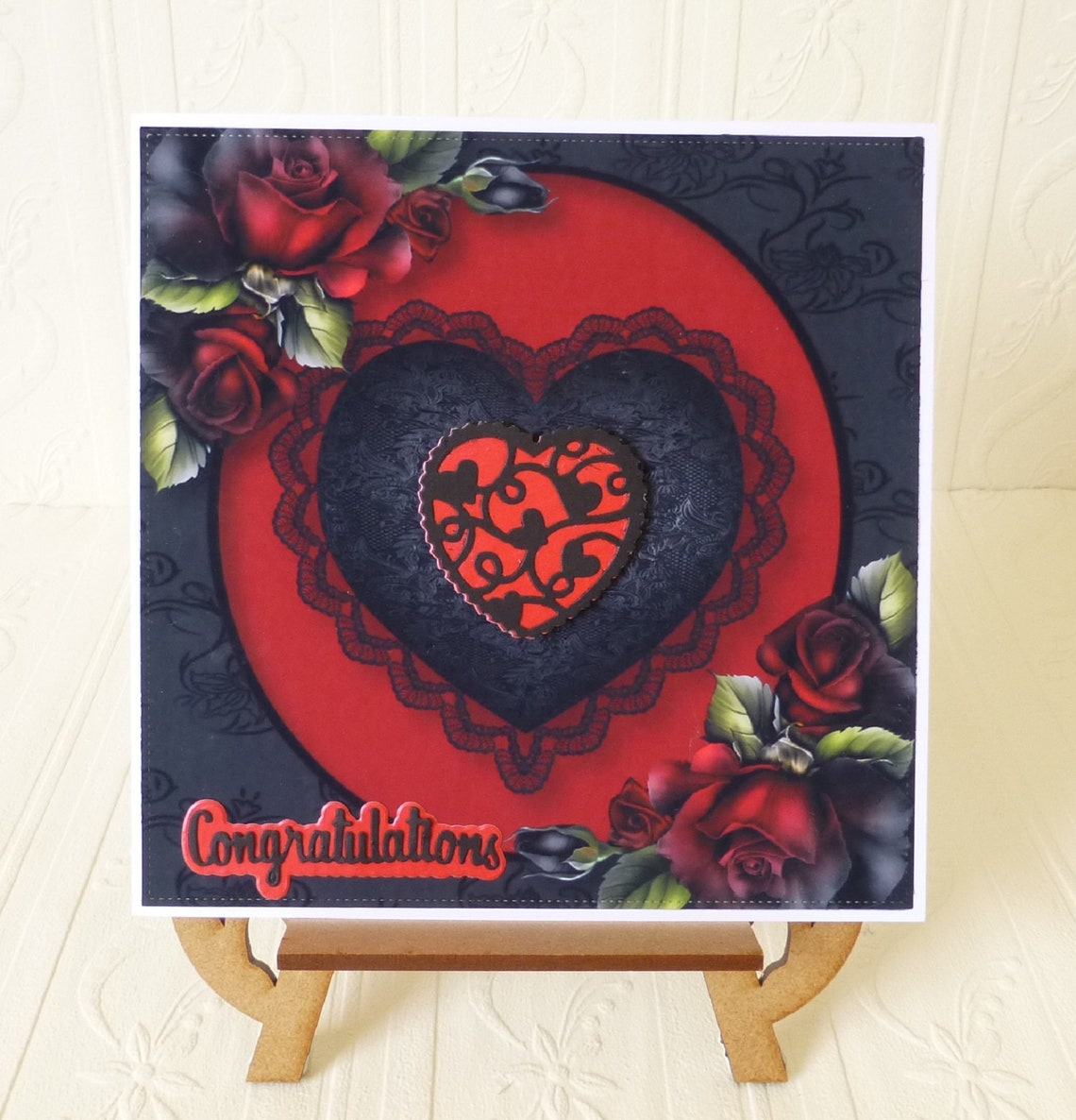 Gothic Wedding Day Card-anniversary-engagement | Etsy