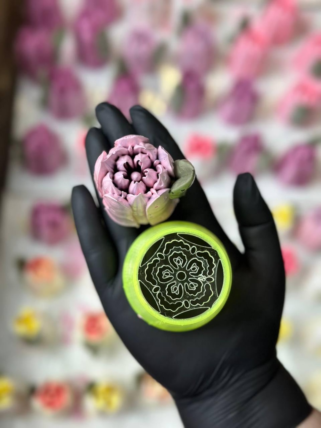 Tulip Plastic Mold, Valentine’s Day Zefir and Marshmallow Floral Mold ...