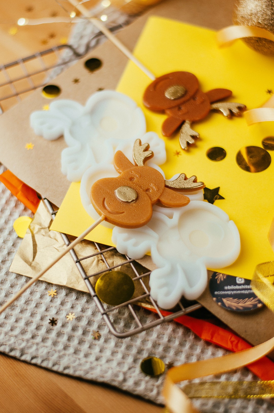 Christmas Deer Silicone Mold: Candy, Chocolate, Lollipop Diy(2.56in ...